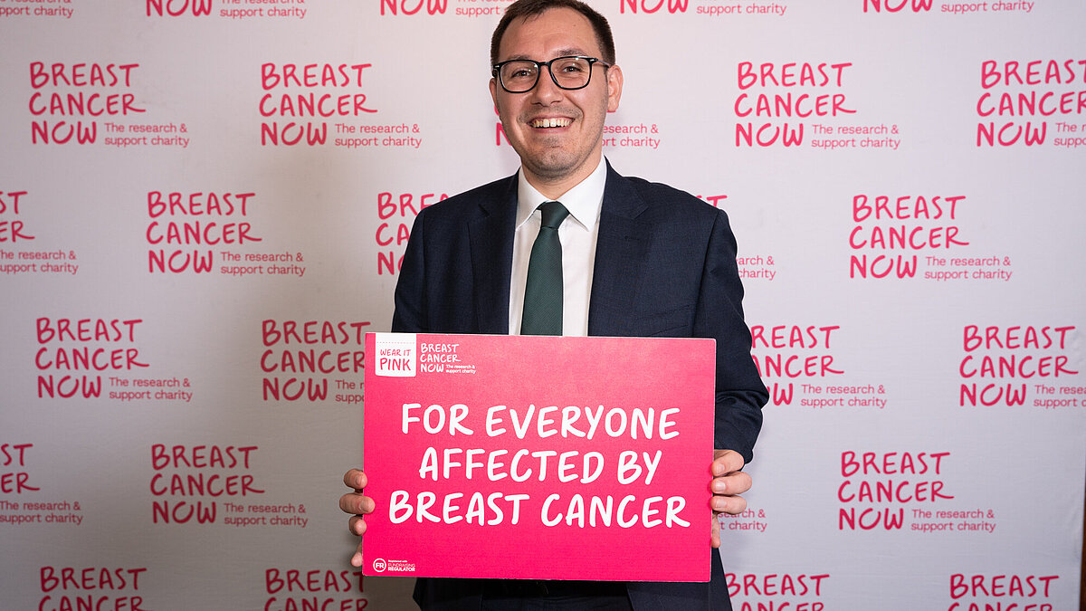 Tom Gordon MP wears it pink in support of Breast Cancer Now - Tom Gordon MP
